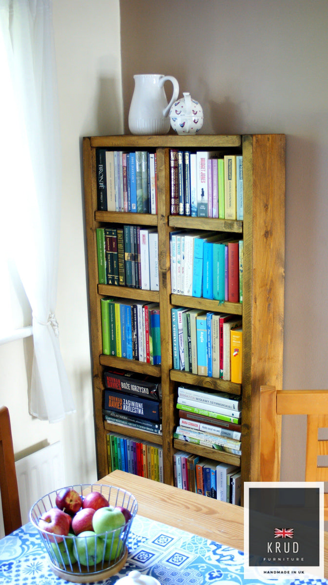 Tall Bookcase | Bookcase with hairpin legs | Scaffold Furniture | Book ...
