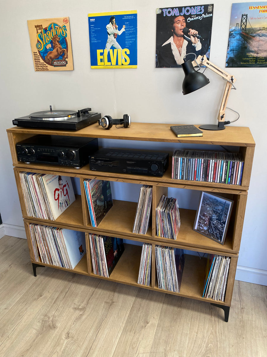 Tall Record Player Stand | Vinyl Record Storage | Turntable Stand ...